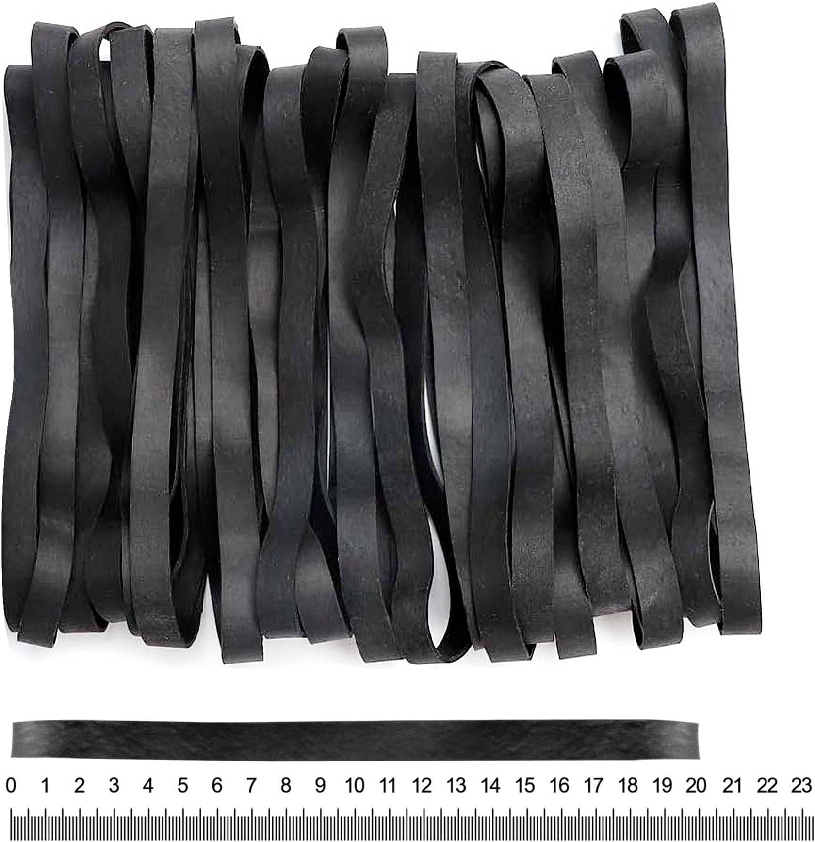 20 * 1cm Heavy Duty Rubber Bands 20 Pcs Large Black Thick Elastic ...