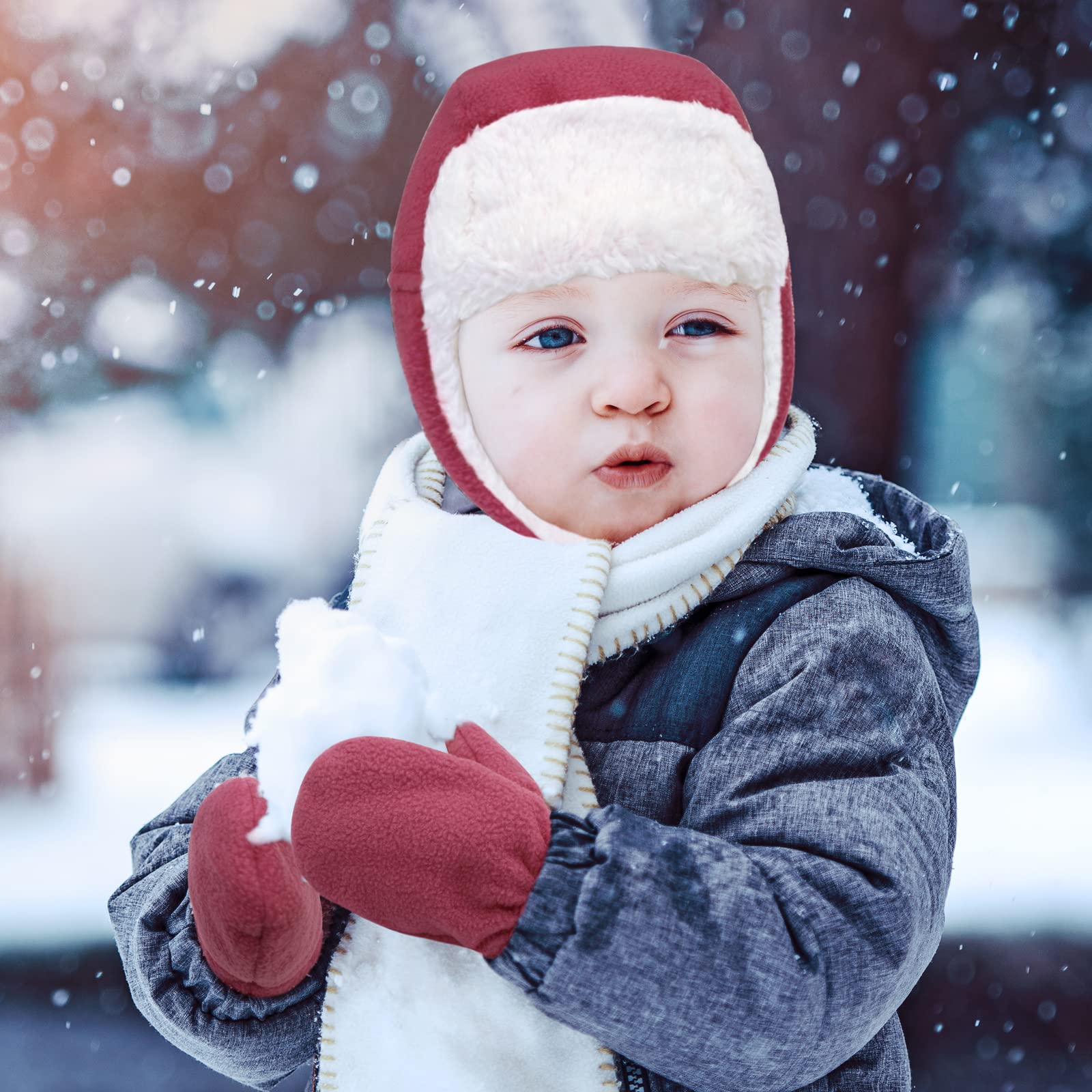 Snapklik.com : Toddler Girl Winter Hat Baby Winter Hat Mittens Toddler ...