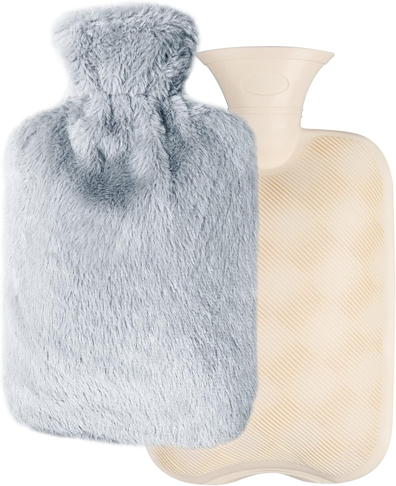 Bolsa de Agua Caliente de Goma,Botella de Calentar Agua con Funda de ...