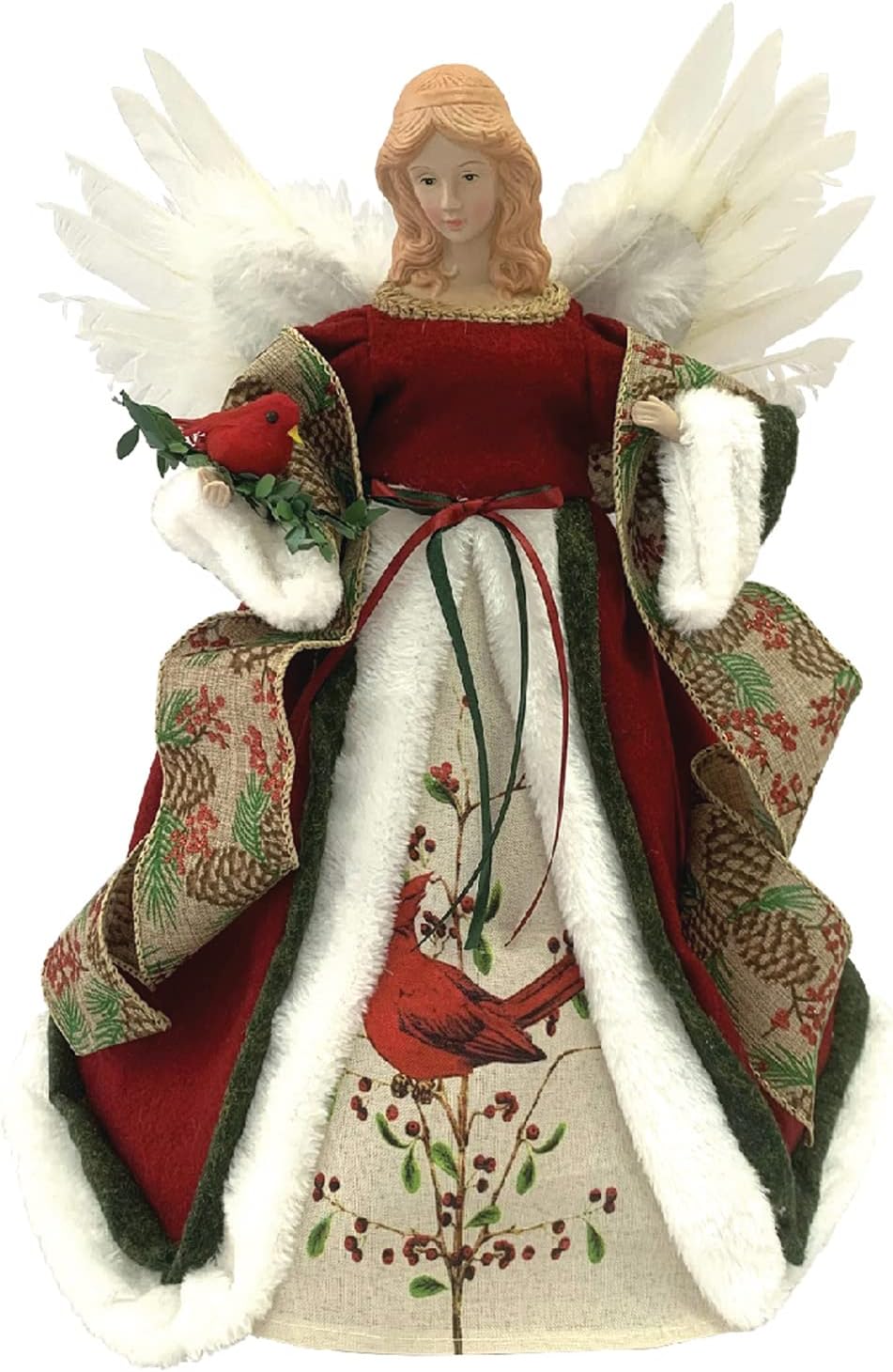 Amazon.com: 16" Cardinal Angel Tree Topper : Home & Kitchen