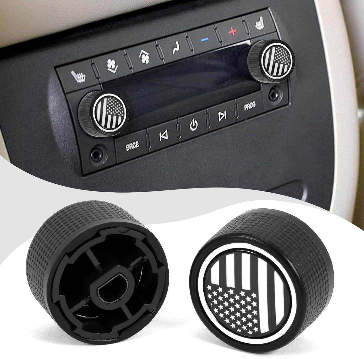 Amazon.com: G American Flag Rear Radio knob Volume Control Knobs [2-PCS ...