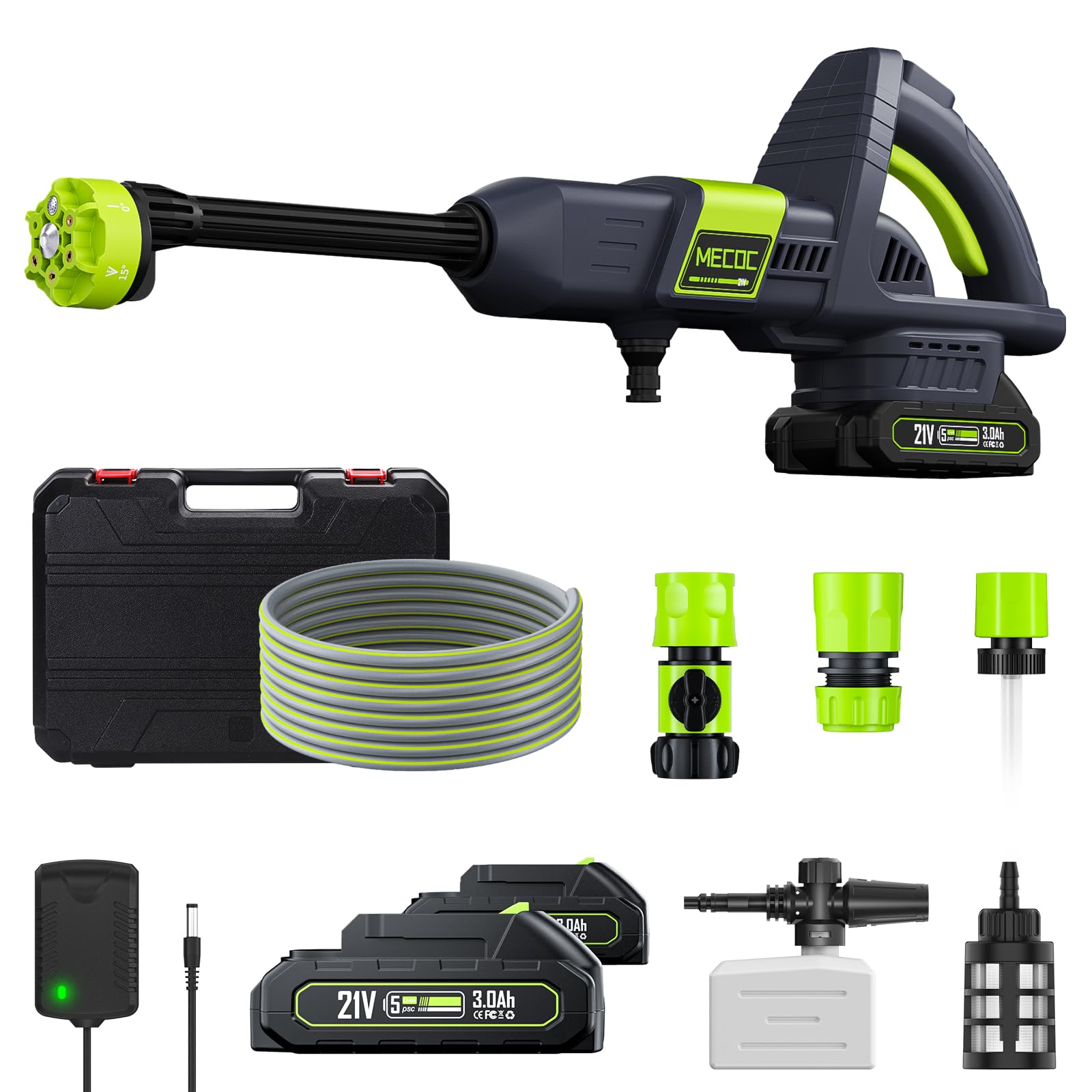 Amazon.com : Cordless Pressure Washer, 1070PSI Portable Power Washer ...