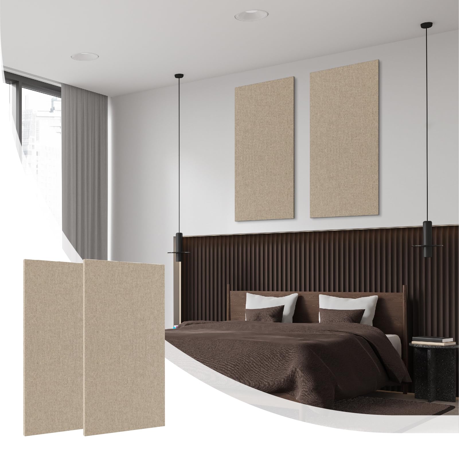 Amazon.com: Olanglab Acoustic Panels 2 Pack, 48''x24'' Large Sound ...