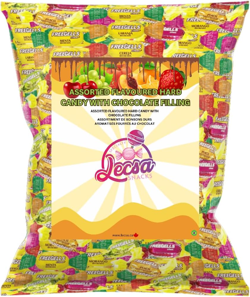 Hard Candy (Freegells) with Chocolate Filling - Assorted Flavours ...