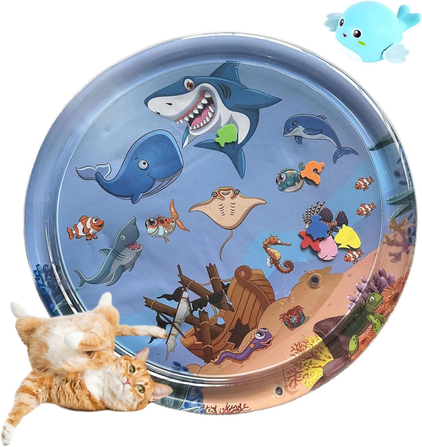 Amazon.com : Water Sensory Play Mat for Cats, Thickened Sensory Water ...