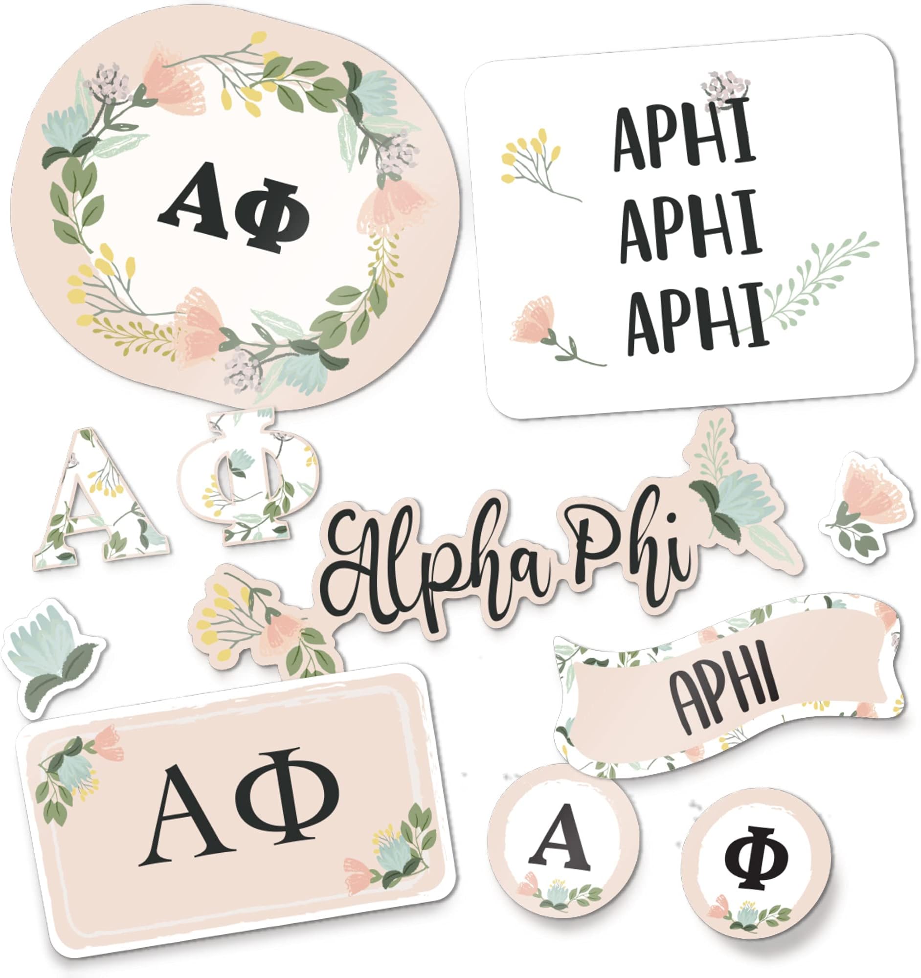 Amazon.com: Alpha Phi - Sticker Sheet - Love Theme
