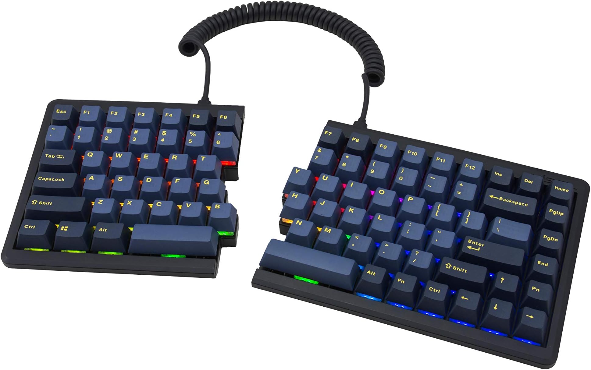 Amazon.com: RK ROYAL KLUDGE RKS70 Split Mechanical Keyboard, Wireless ...