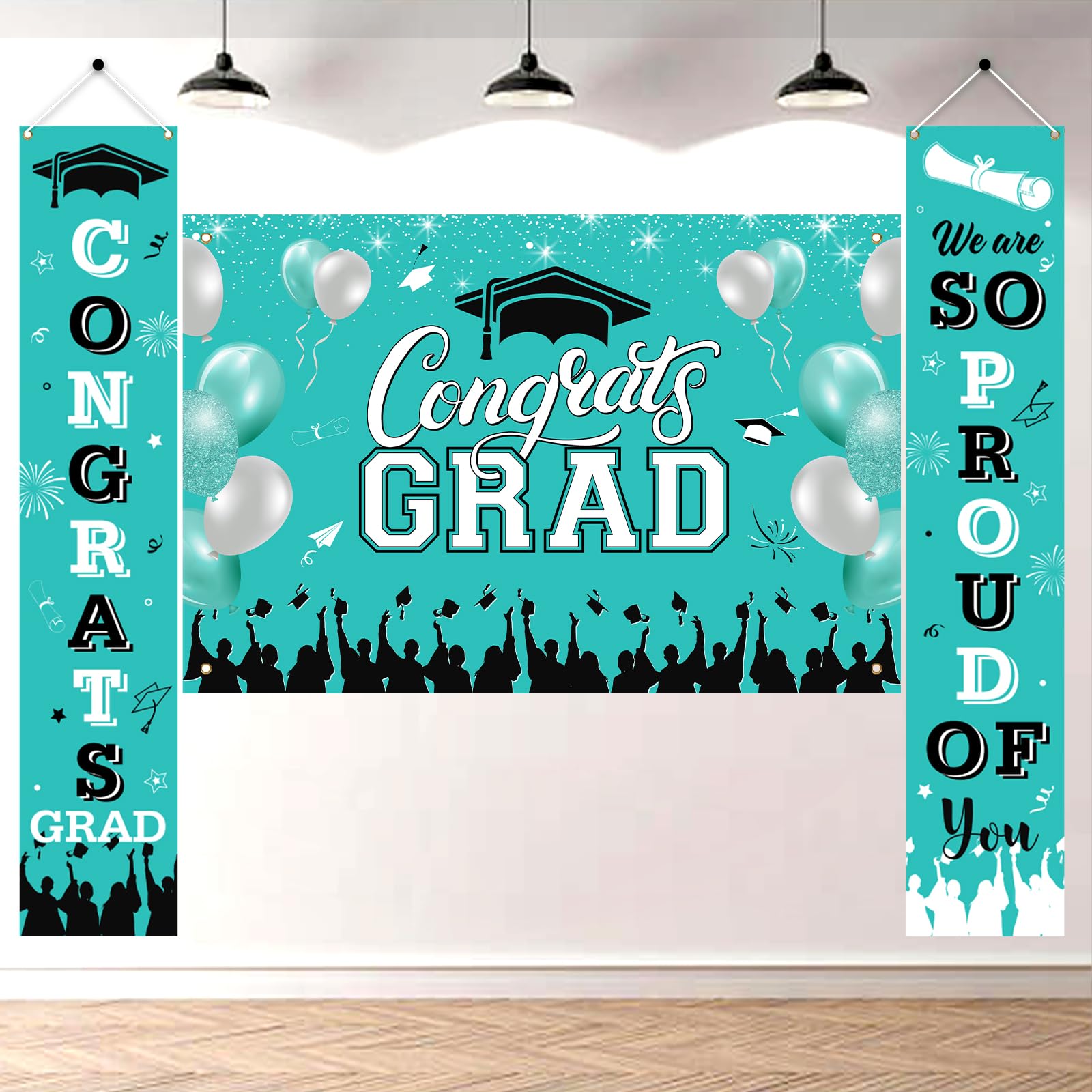 Amazon.com: Jollyboom Teal Graduation Decorations Class of 2025 ...