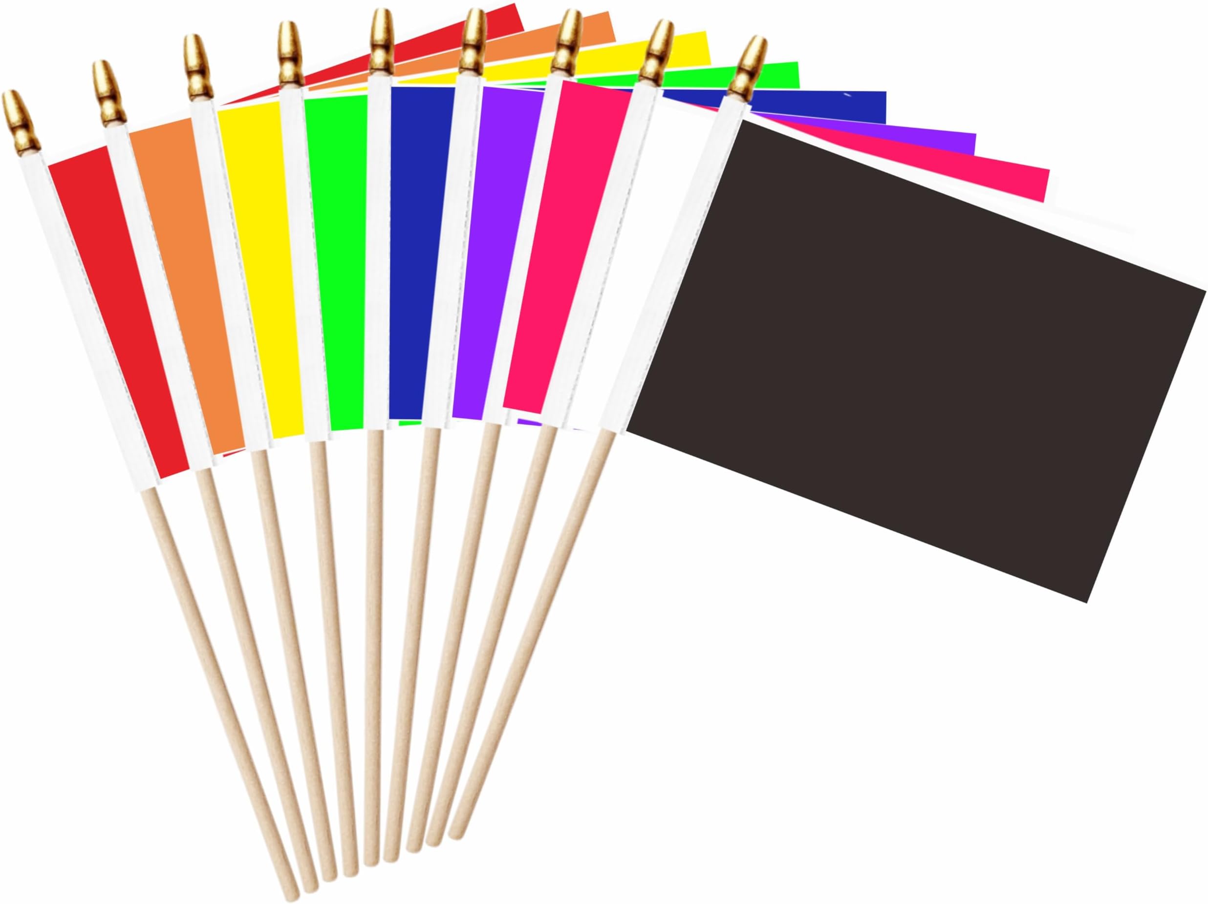 Amazon.com : LyButty 20 Pack Solid Color Blank Pennant Flags Set on ...