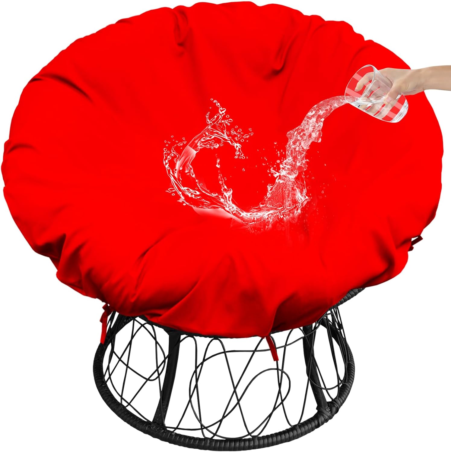 Amazon.com : Rkufoze Papasan Chair Cover Only, 55-Inch Waterproof ...