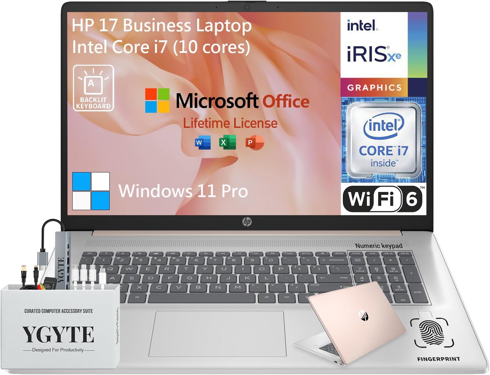 Amazon.com: HP 17 Inch Laptop Computer, 17.3 Laptop PC FHD IPS Screen ...