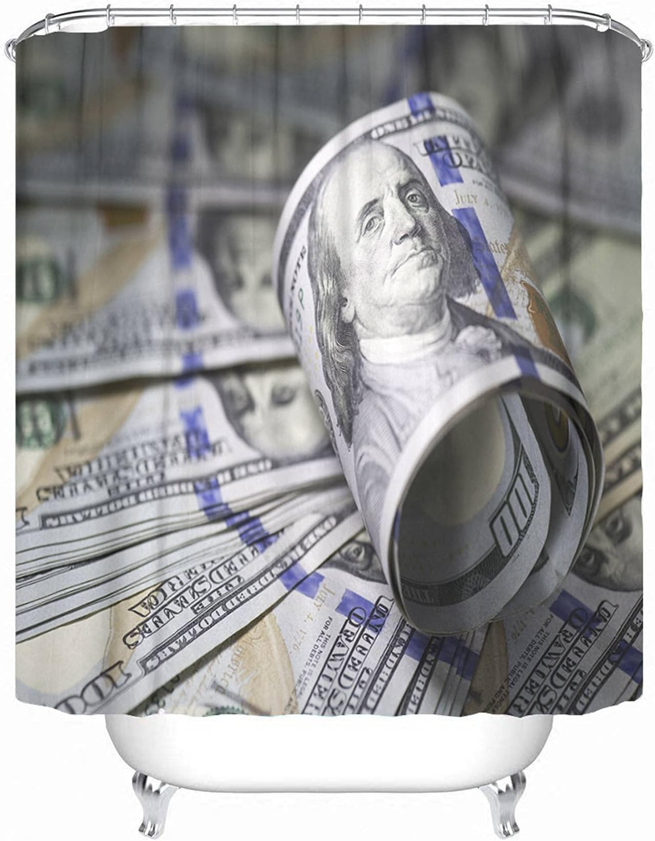 Amazon.com: Orlco Art Benjamin Franklin 100 Dollar Bill Cash Theme ...