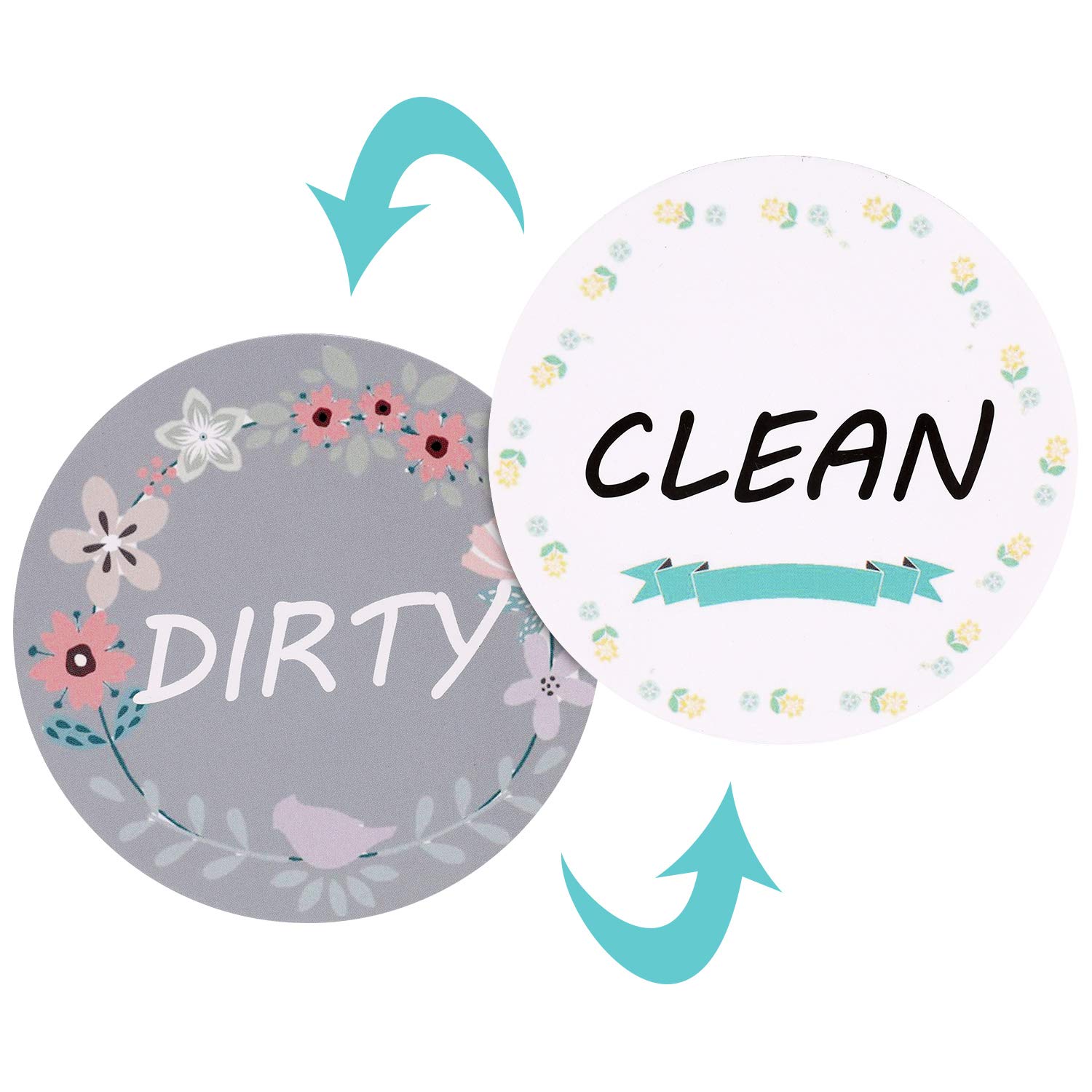 Dishwasher Magnet Clean Dirty Sign Indicator-Universal Double Sided ...