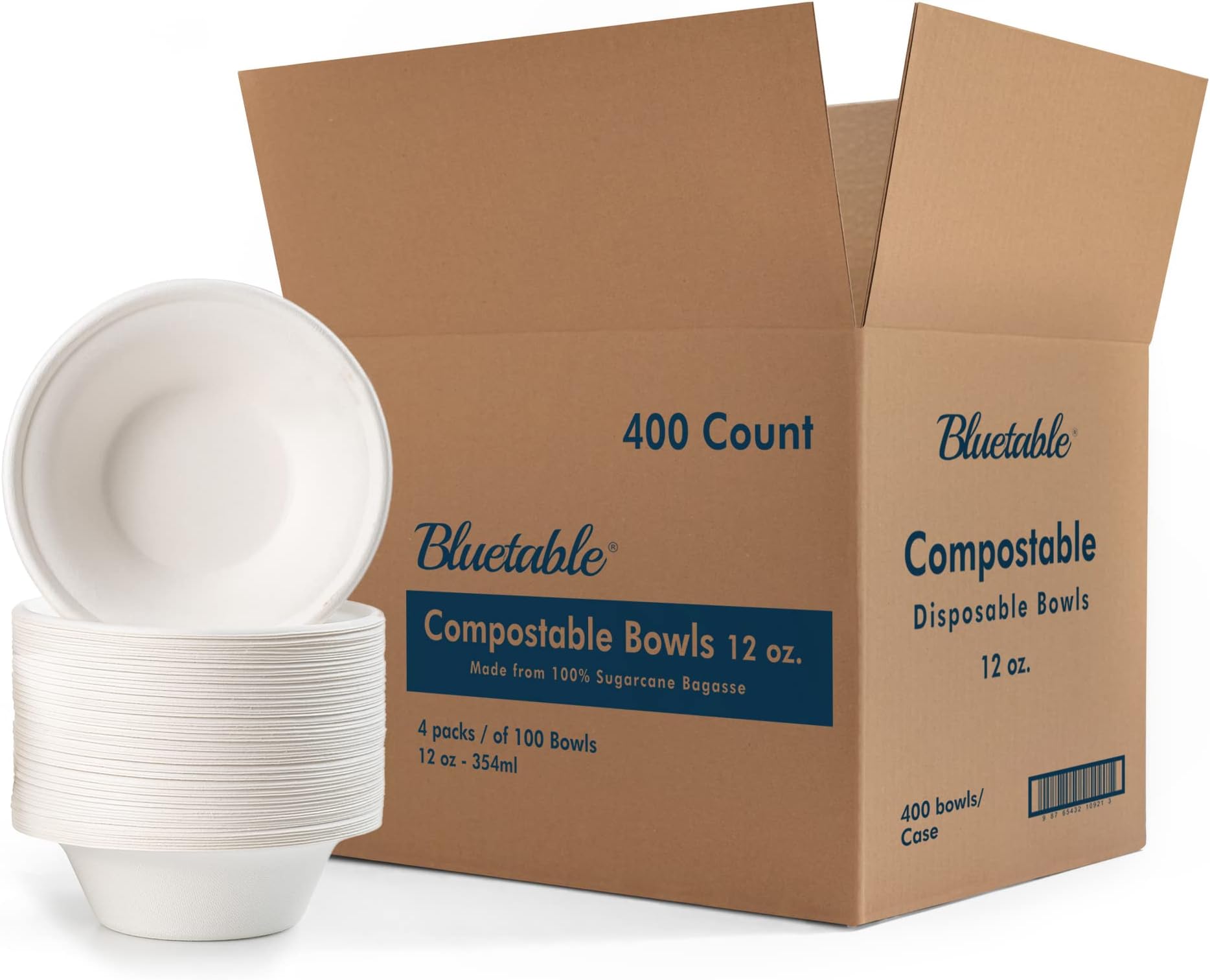 Amazon.com: Amazon Basics Ultra Paper Bowls, 20 Oz, Disposable, 540 ...