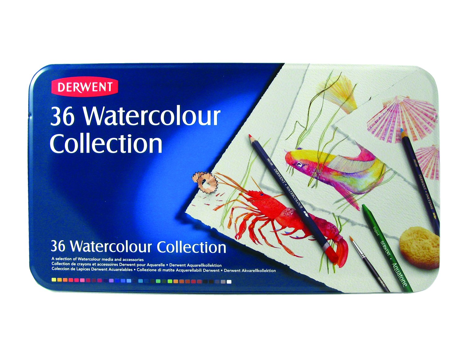 Derwent Watercolour Collection Pencil with Accessories - Set of 36 ...