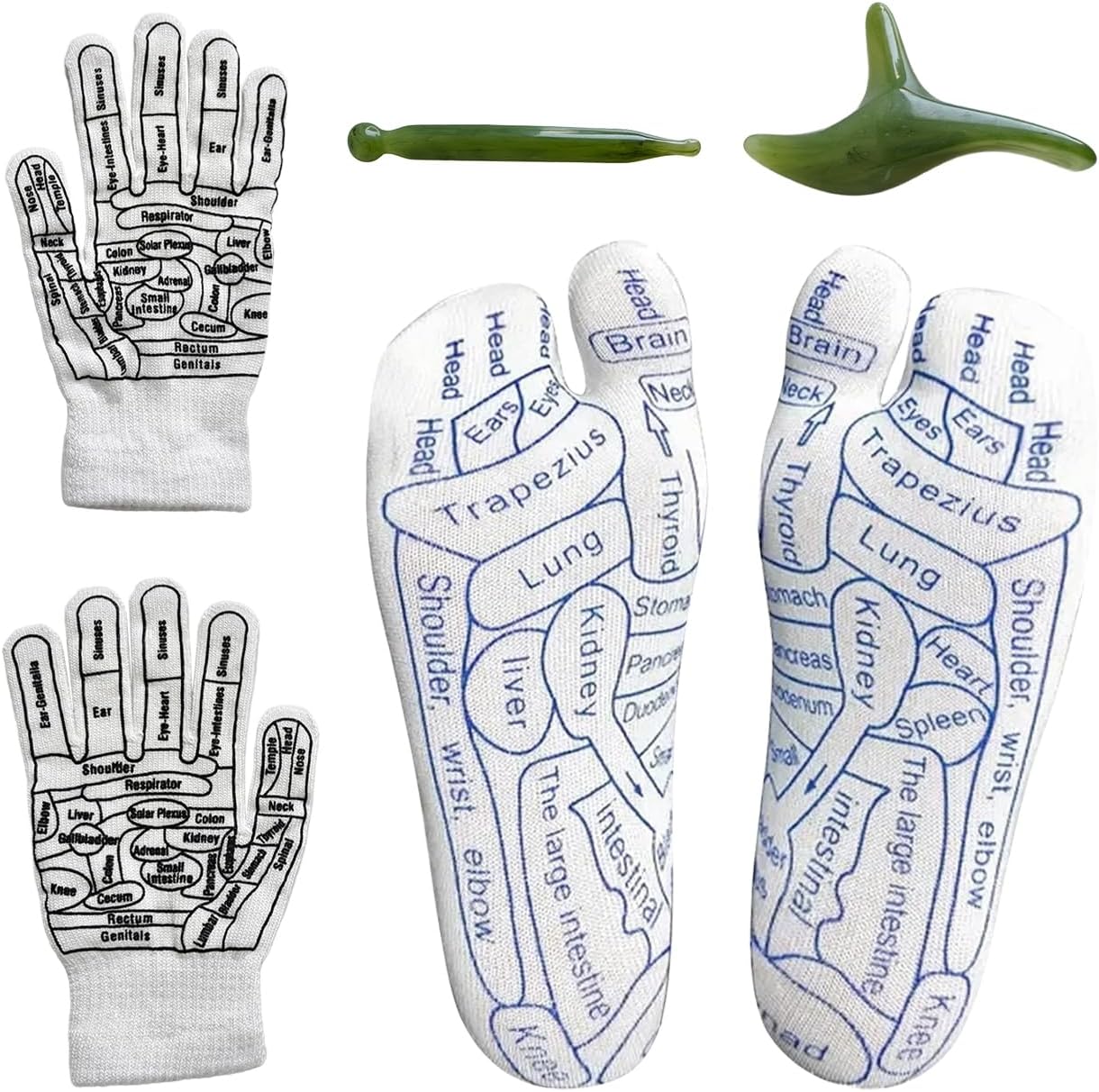 Amazon.com: XINXINGDINGSHENG Acupressure Reflexology Foot Massage Socks ...