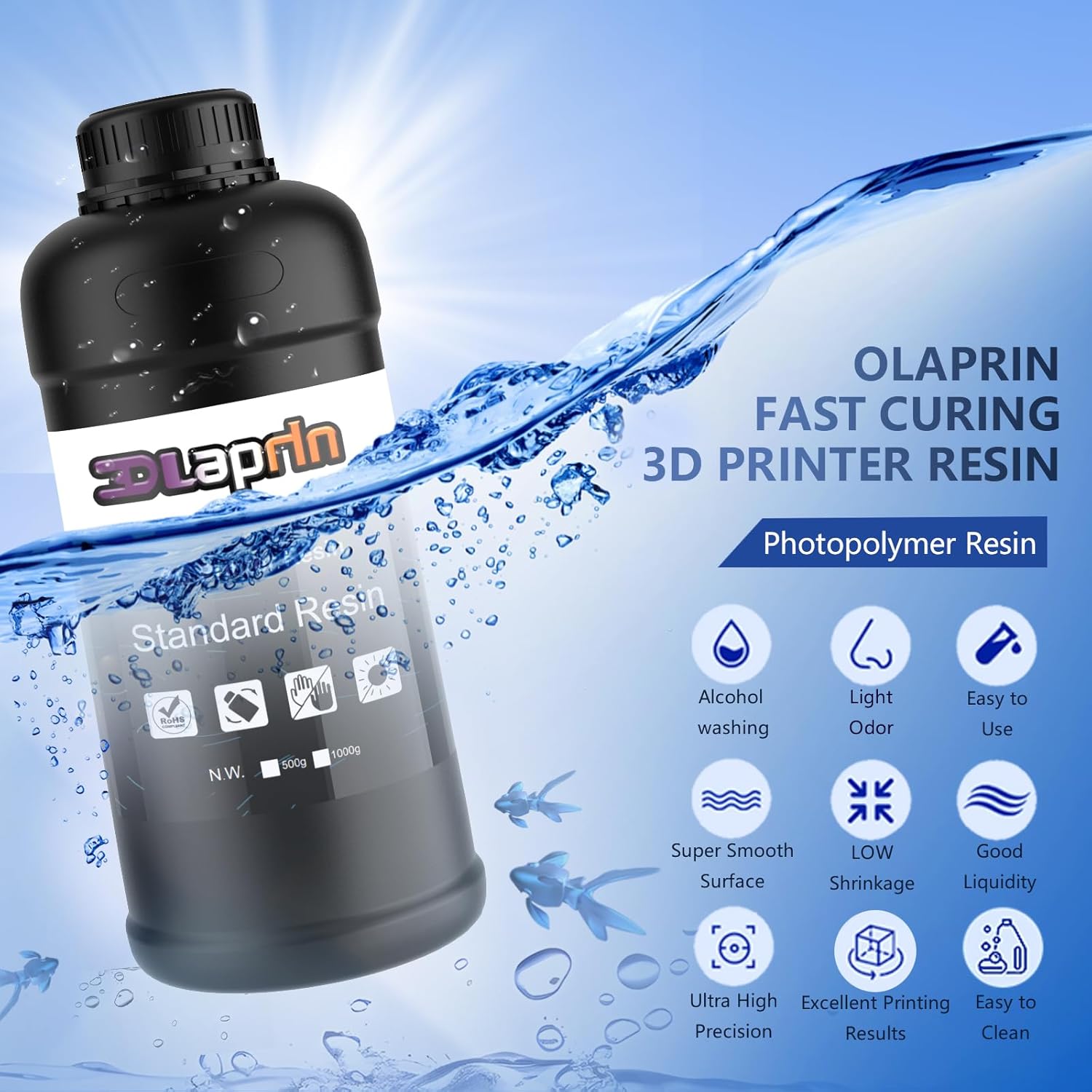 3D Printer Resin, Rigid Resin with Clear Details, Bermuda | Ubuy