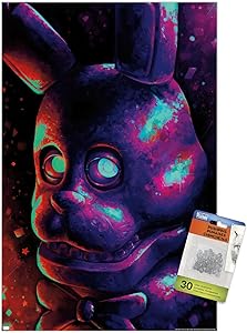 Amazon.com: Five Nights at Freddy's - Neon Heat Wall Poster with Push ...