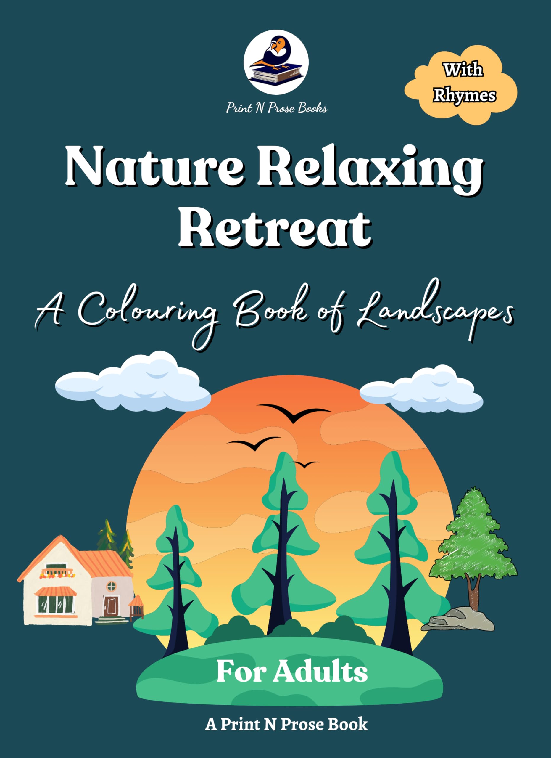 Nature Relaxing Retreat: A Colouring Book of Landscapes for Adults ...