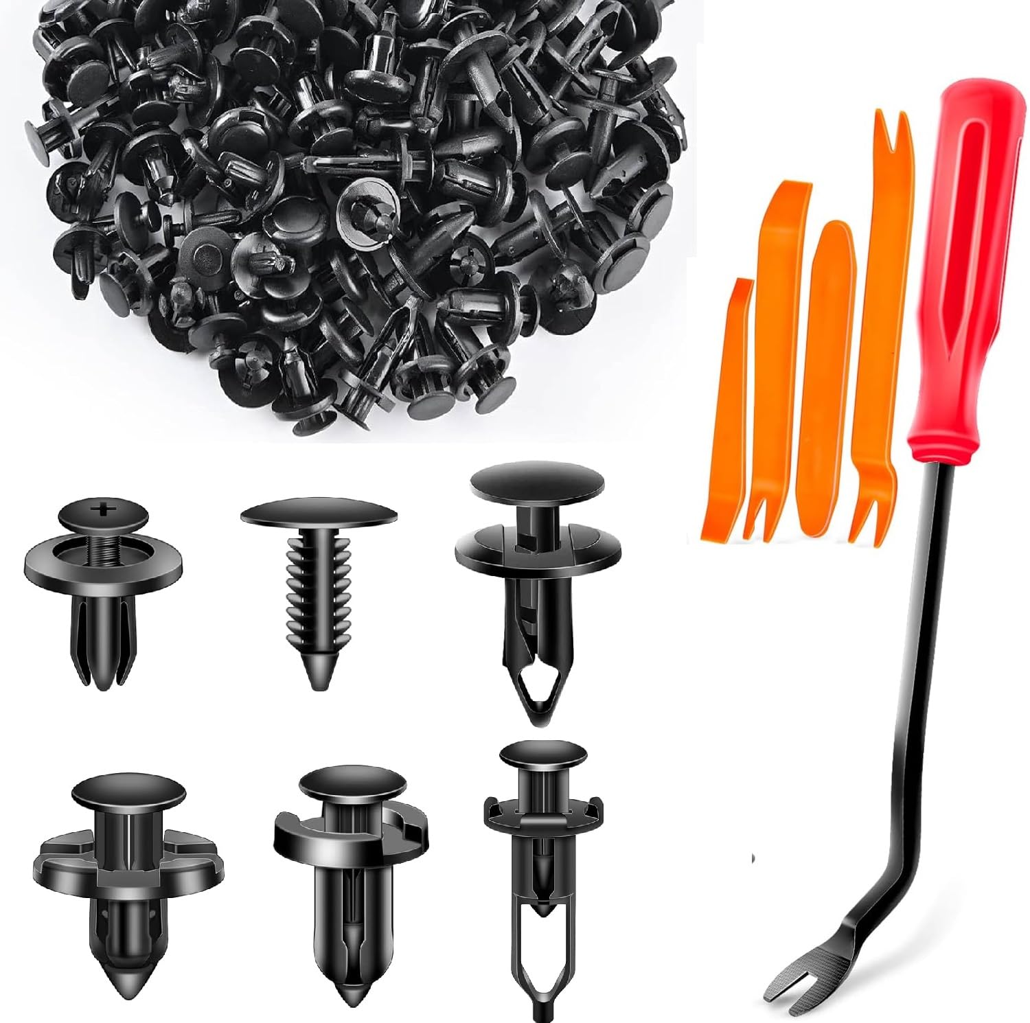 Amazon.com: TIFURMAN 205pcs Push-Type Retainer Clips, Bumper Fender ...