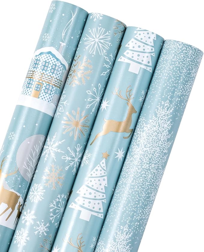 Amazon.com: WRAPAHOLIC 30 Inch Christmas Wrapping Paper Roll - Jumbo ...