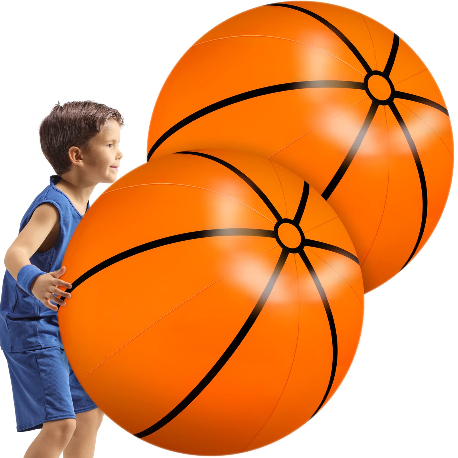 Snapklik.com : Meooeck 27 Inch Inflatable Basketball Giant Beach Balls ...