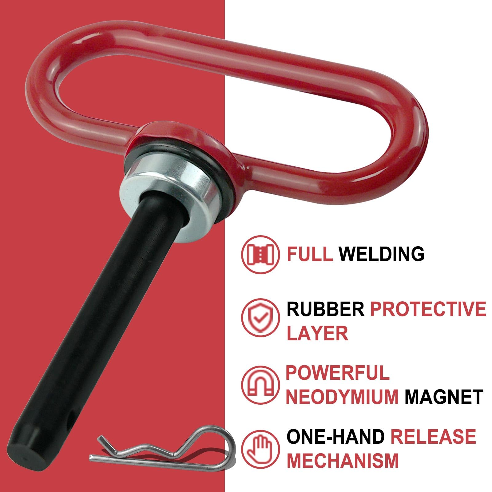 Snapklik.com : Universal Towing Hitch Kit 3/4" Zero Turn Mower Hitch ...