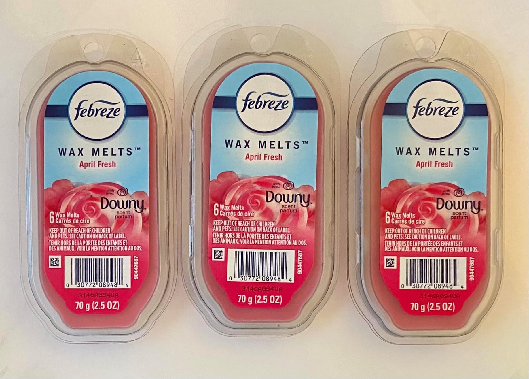 Amazon.com : Febreze April Fresh Wax Melts, 3 Packs of 6 Wax Melt ...