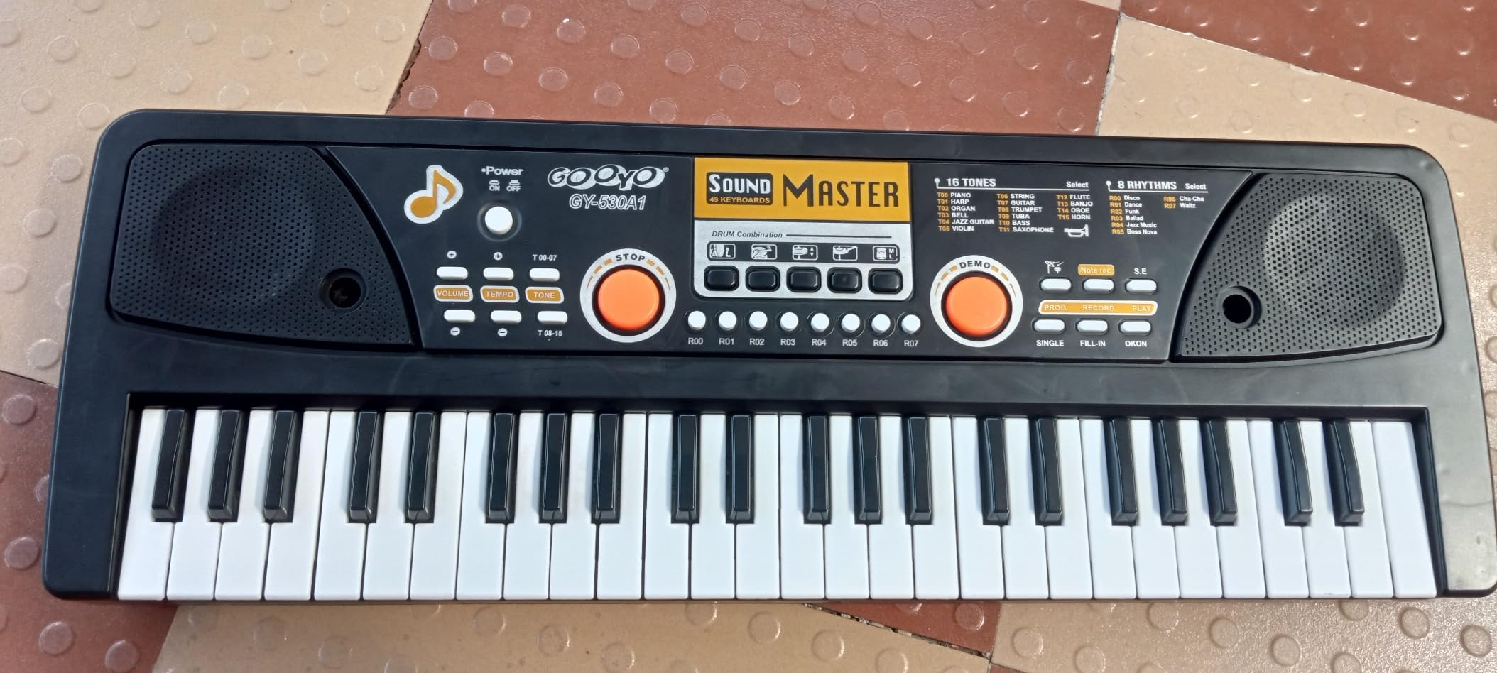 Buy Gooyo GY-530A1 Big Piano Keyboard with Microphone | 49 Keys, 8 ...