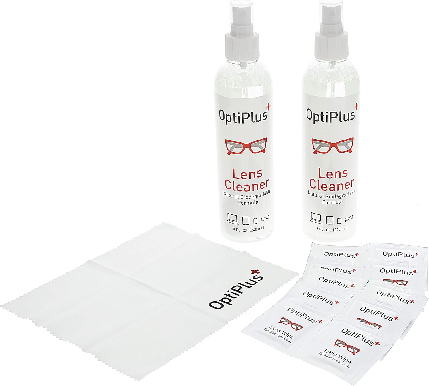 Amazon.com: OptiPlus 16oz Lens Cleaning Care Pack | All Natural ...