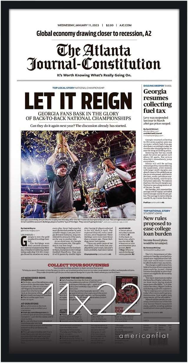 Amazon.com - Americanflat 11x22 Newspaper Frame with Polished ...