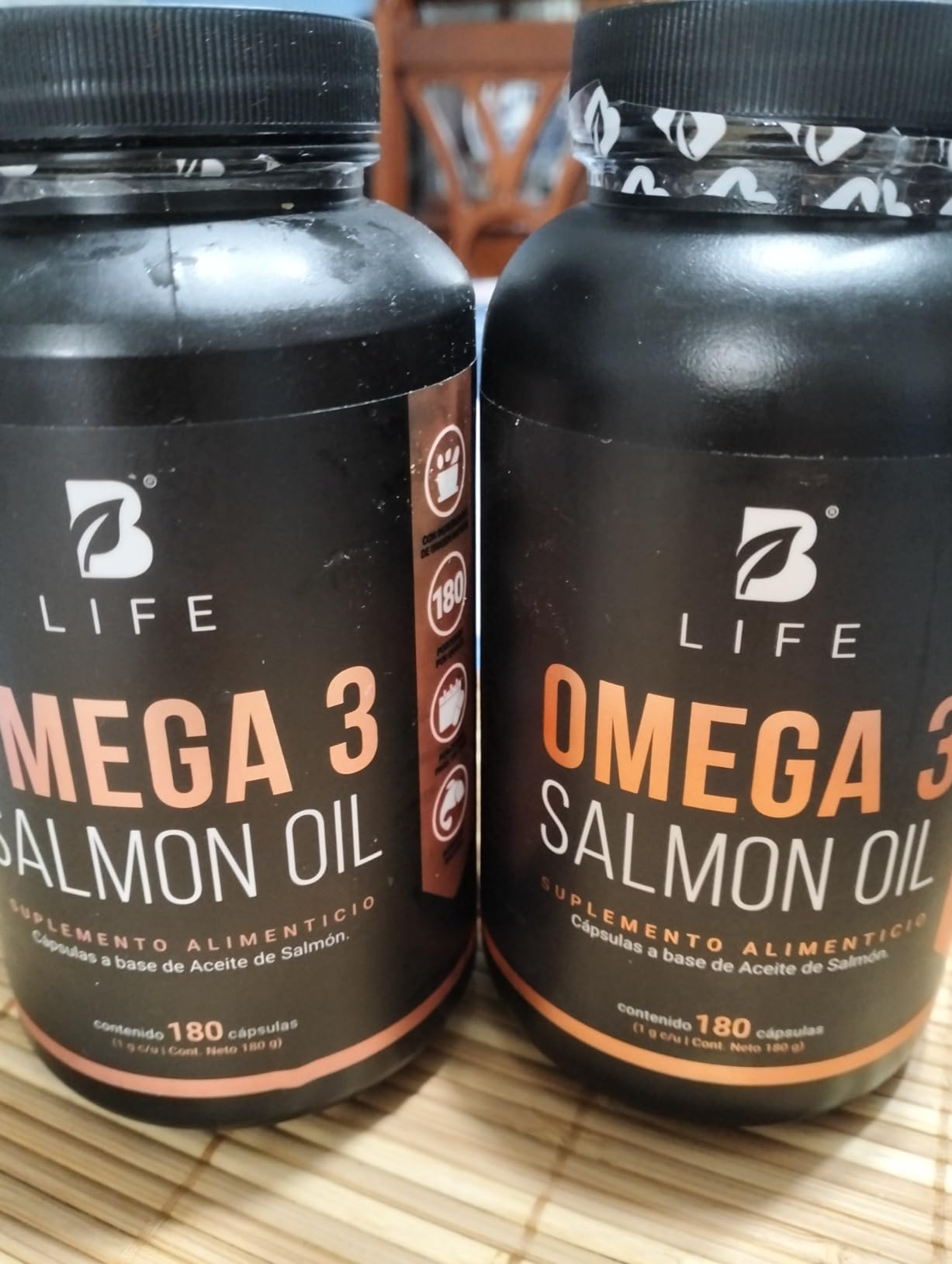 Omega 3 Aceite Puro de Salmón de 180 Cápsulas con 1000 mg por porción ...