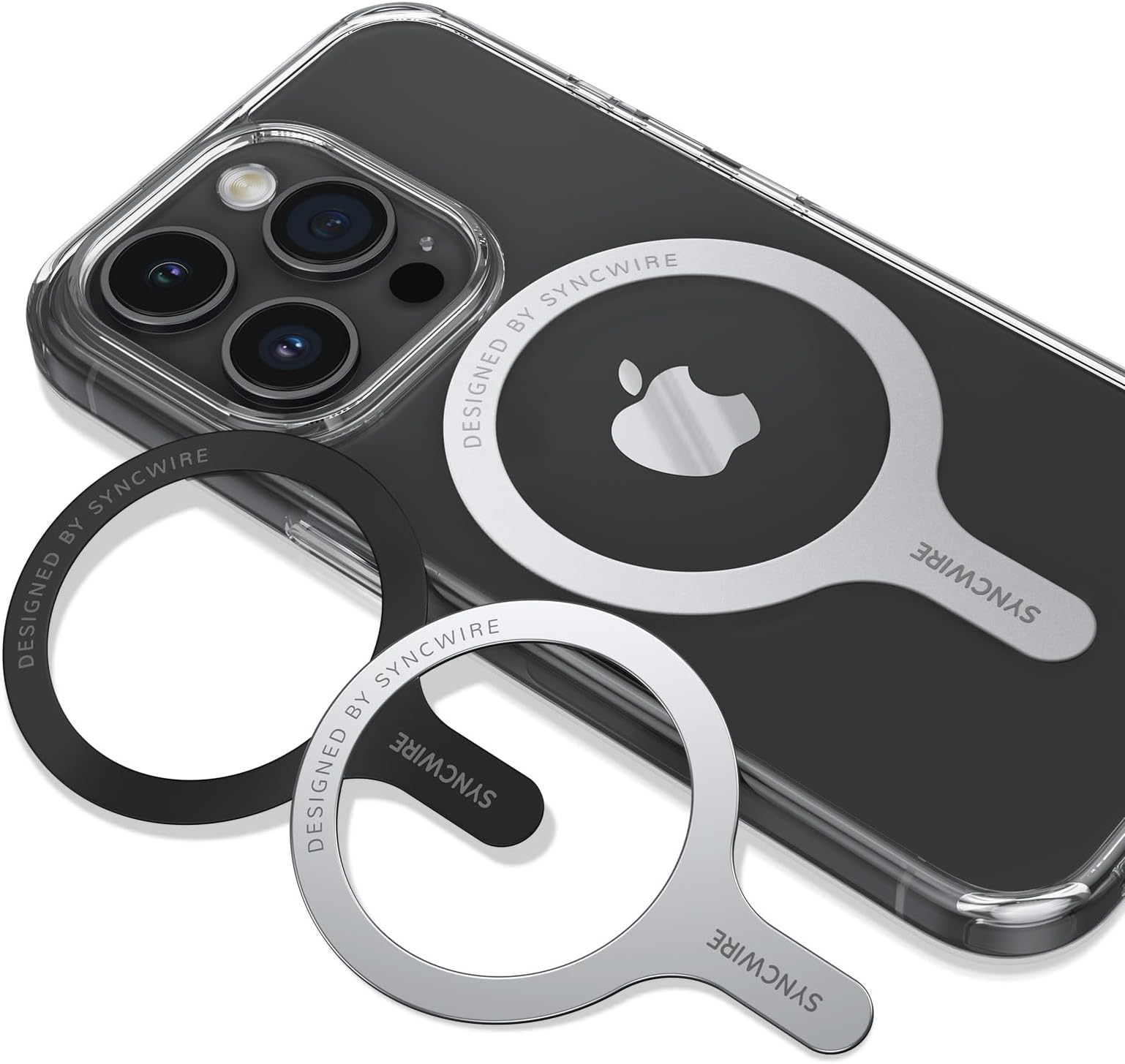 Amazon.com: SYNCWIRE for MagSafe Sticker, Metal Ring(3 Pack) Compatible ...