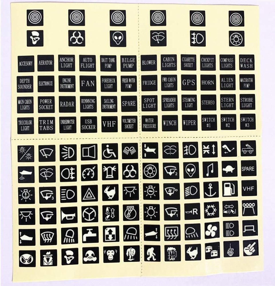 Amazon.com: 1Set 132 pcs Car Boat Marine Instrument Switch Circuit ...