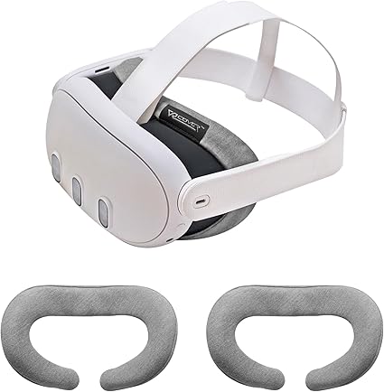 Amazon.com: VR Cover for Meta Quest 3 - Washable Hygienic Cotton Cover ...