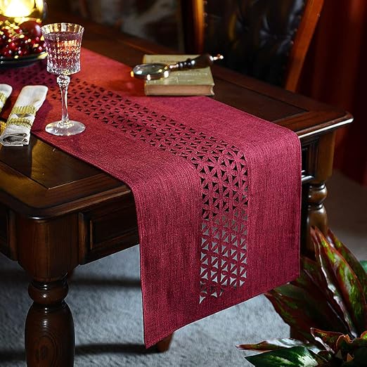 Amazon.com: ARTABLE Rectangle Table Runners Fabric Home Garden Table ...