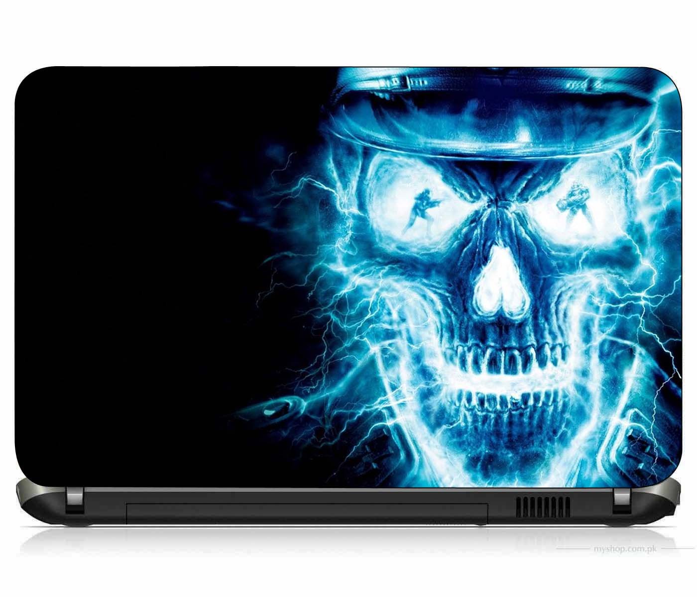 San's Laptop Decals Blue Ray Skull Collections [for Asus, Acer, Dell ...