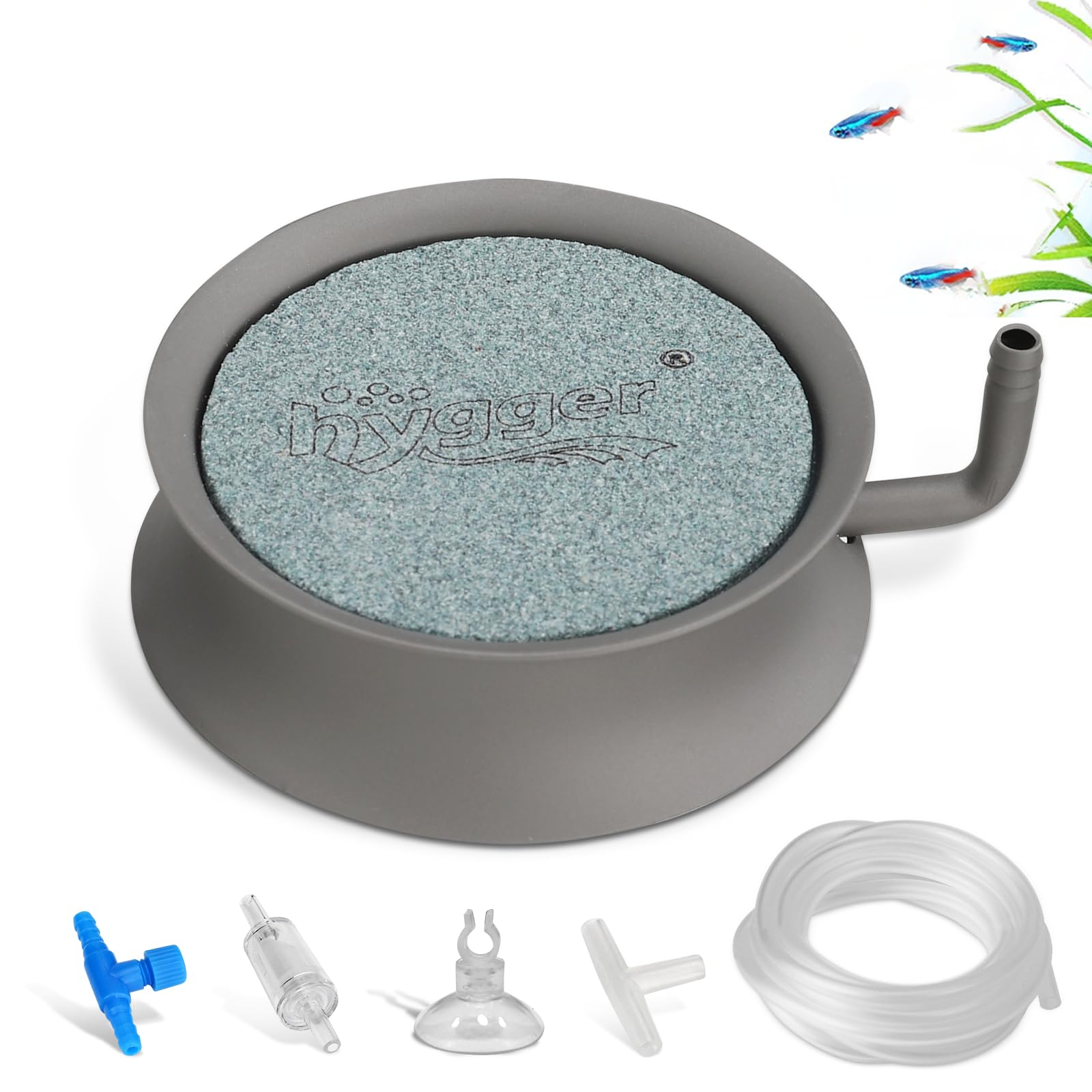 Amazon.com : hygger Aquarium Air Stone Nano Bubble Stone Quiet Ultra ...