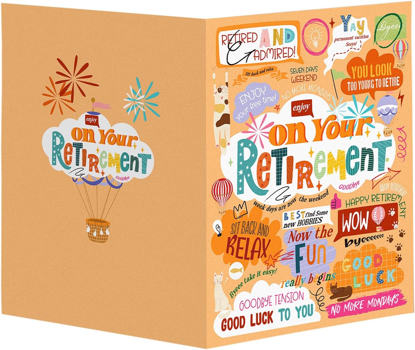 Retirement Greeting Card, Large Retirement Farewell Cards Farewell Gift ...