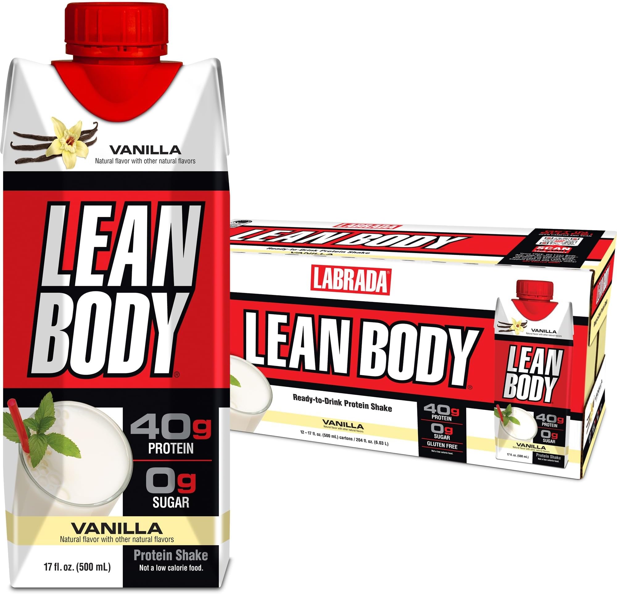 Amazon.com: Lean Body Ready-to-Drink Chocolate Protein Shake, 40g ...