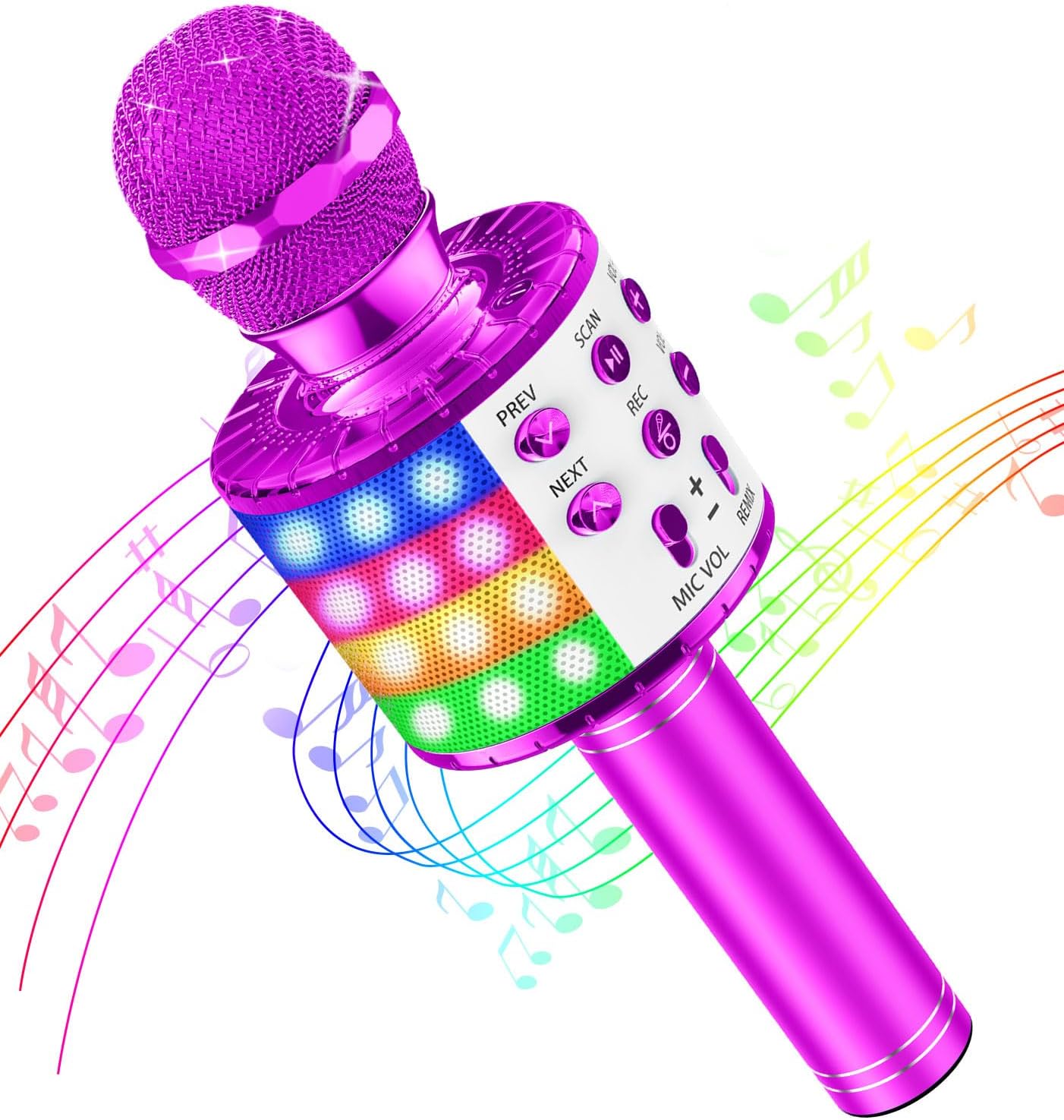 GeschenPark Cadeau Fille 4-12 Ans, Microphone Bluetooth Micro Enfant ...