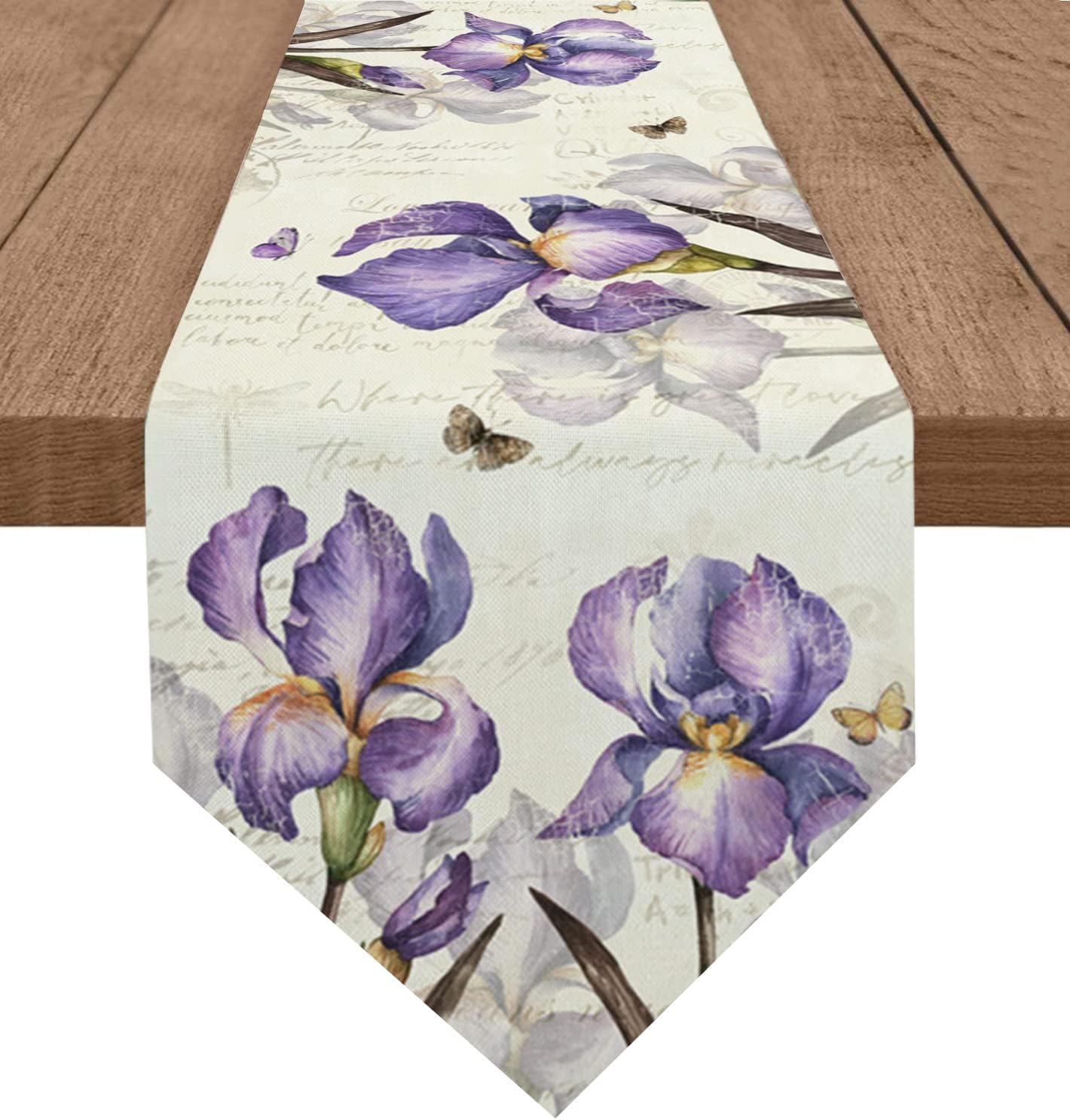 Amazon.com: Dining Table Runner 13x120inch Table Cloth Vintage ...