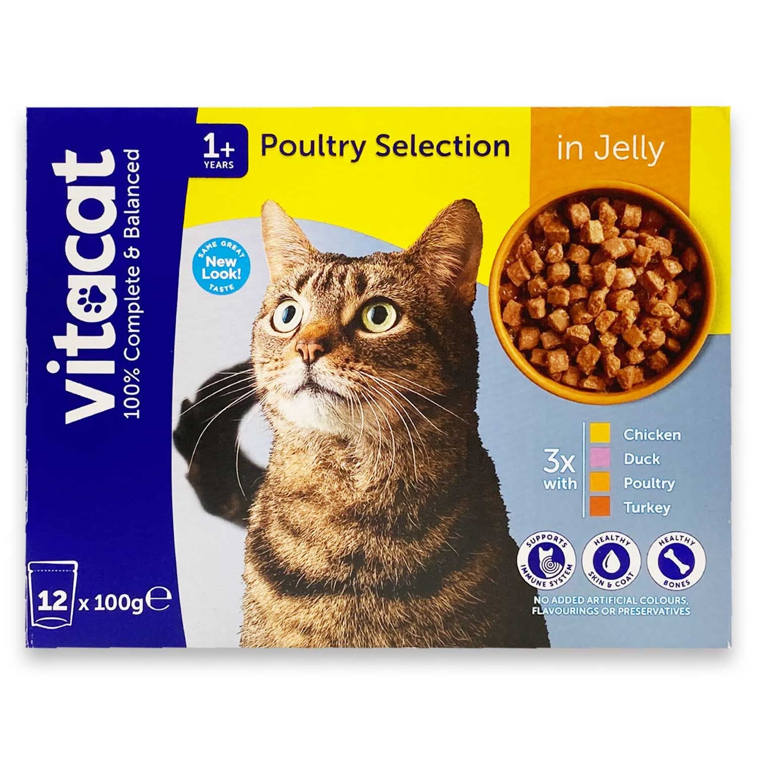 Vitacat1 Years Poultry Selection In Jelly 12 X 100g Cat | Desertcart INDIA