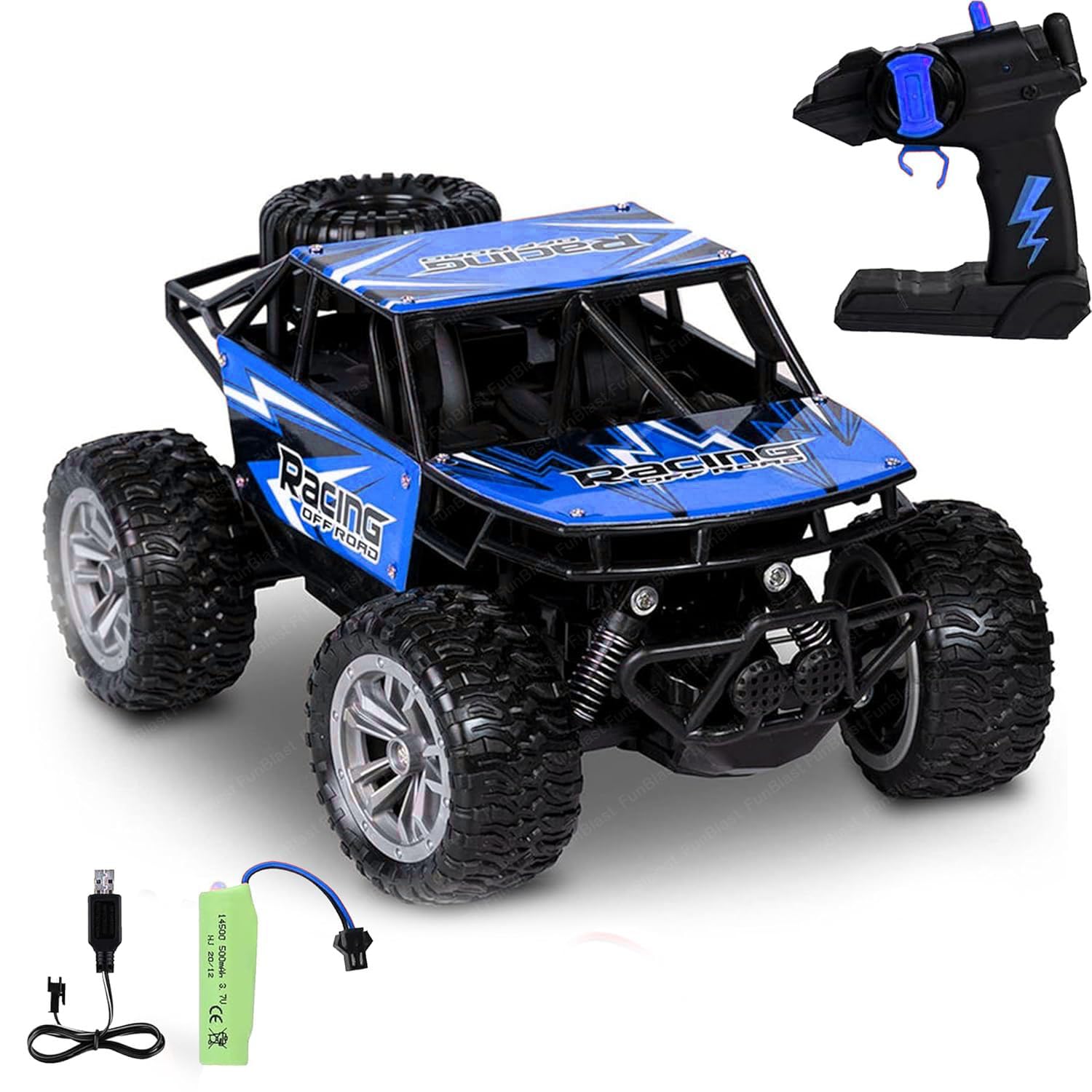 FunBlast Remote Control Car – Dirt Tracker Car Toy, 2.4GHz Remote ...