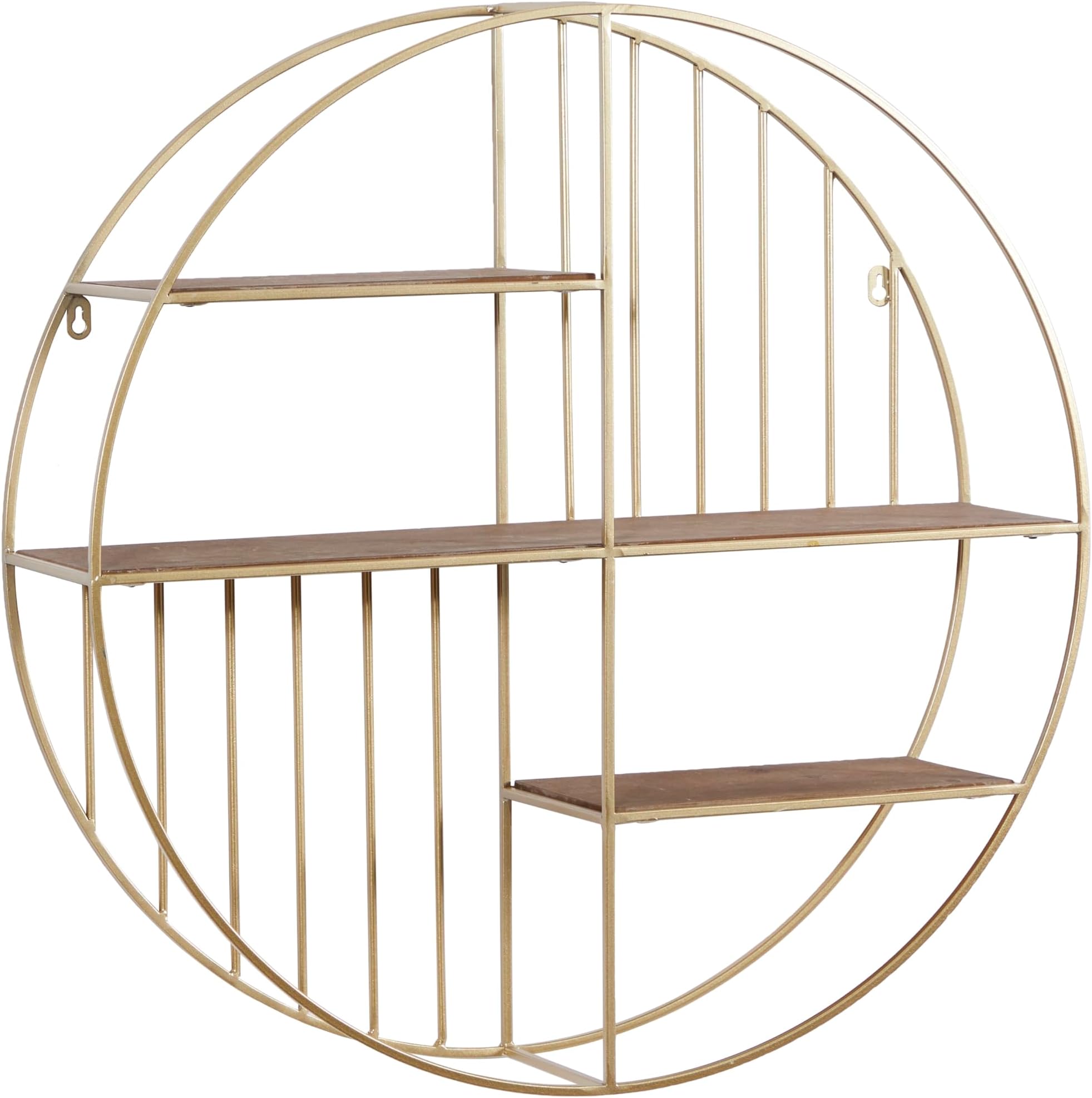 Amazon.com: Deco 79 Modern Metal Wall Shelf, LARGE SIZE, Gold : Home ...