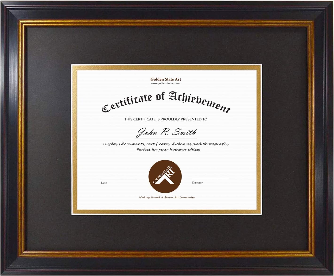 Amazon.com - Amazon Basics Certificate Document Frame With Mat, 8.5" x ...