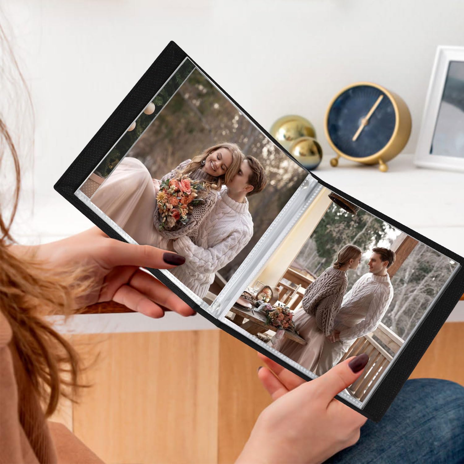 Snapklik.com : Lanpn Photo Album 4x4 2 Packs, Linen Hard Cover Small ...