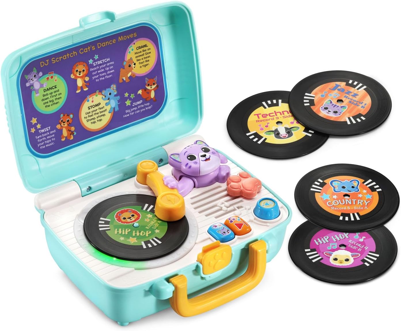 VTech DJ Scratch Cat Record Player (version anglaise) : Amazon.ca: Tout ...