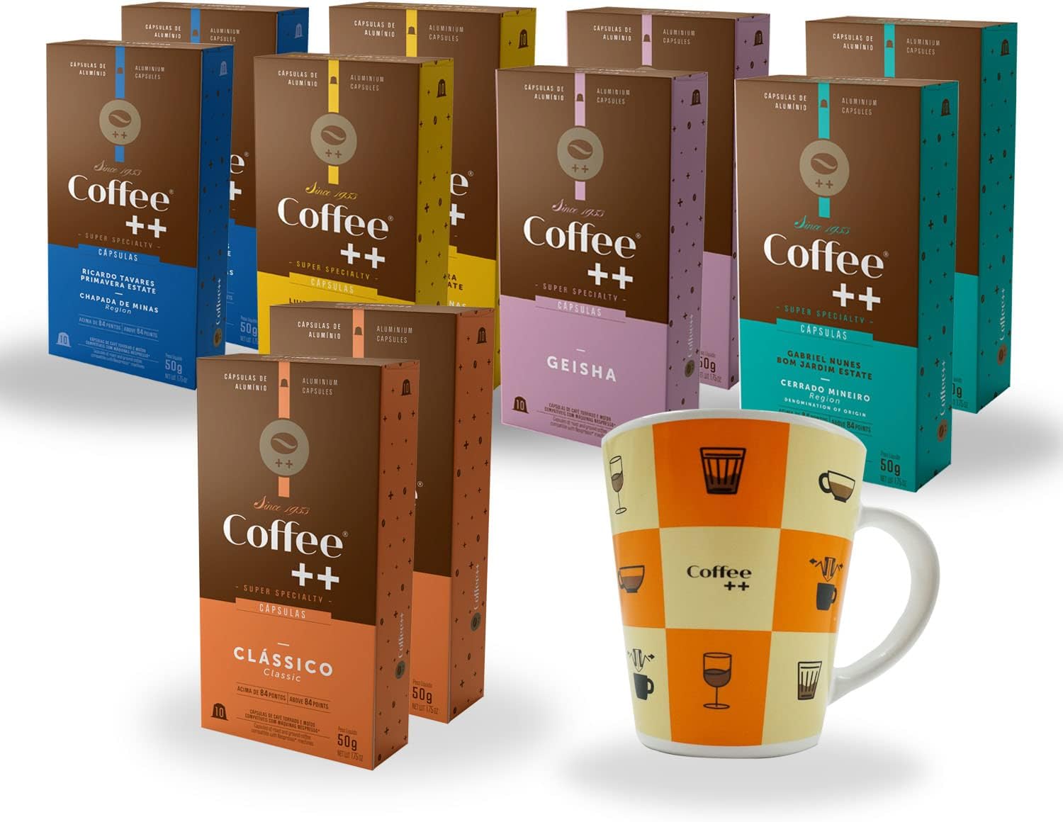 Coffee Mais │Café Super Especial │Kit 100 Cápsulas + 1 Caneca → 2 cx ...