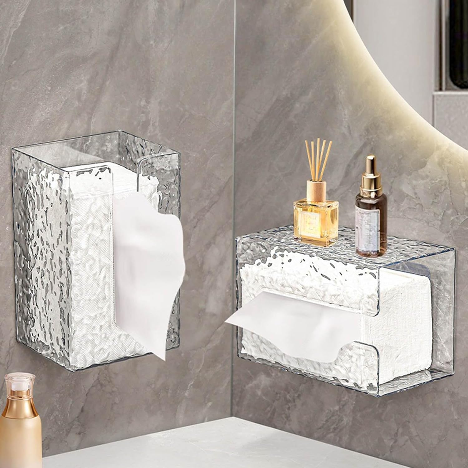 Amazon.com: Donpidd Multifunctional Glacier Pattern Tissue Box, Glacier ...